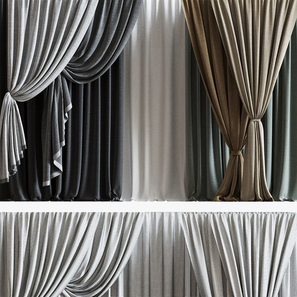curtain 3d model