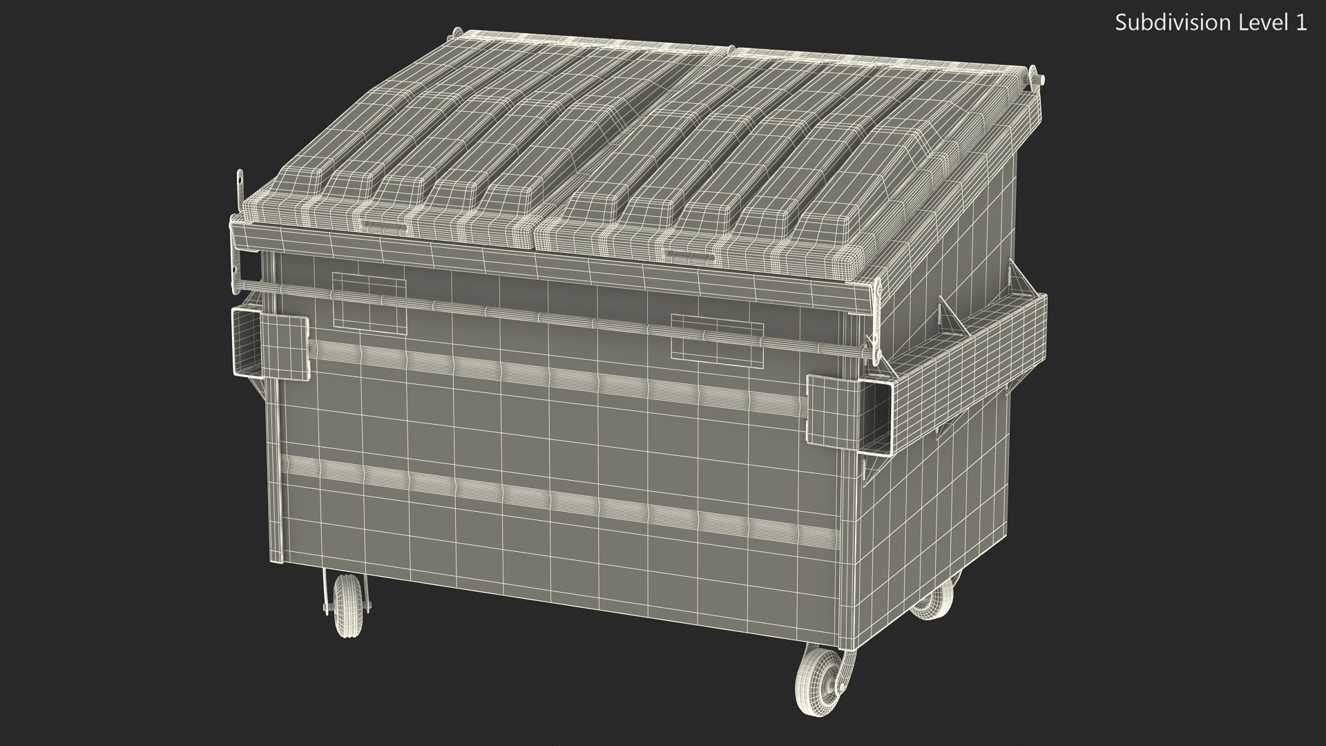 Industrial Waste Dumpster Model - TurboSquid 2207122