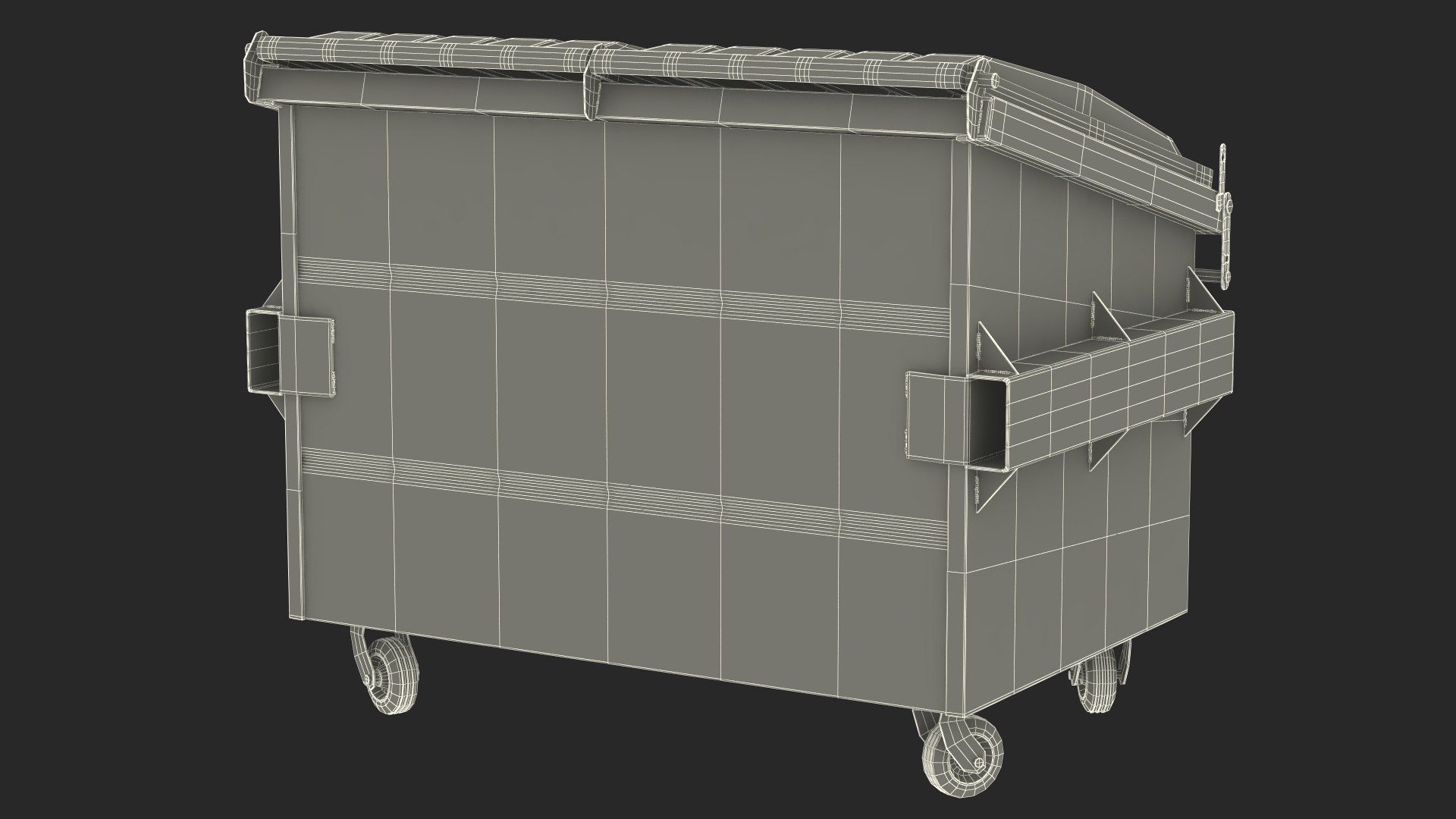 Industrial Waste Dumpster Model - TurboSquid 2207122