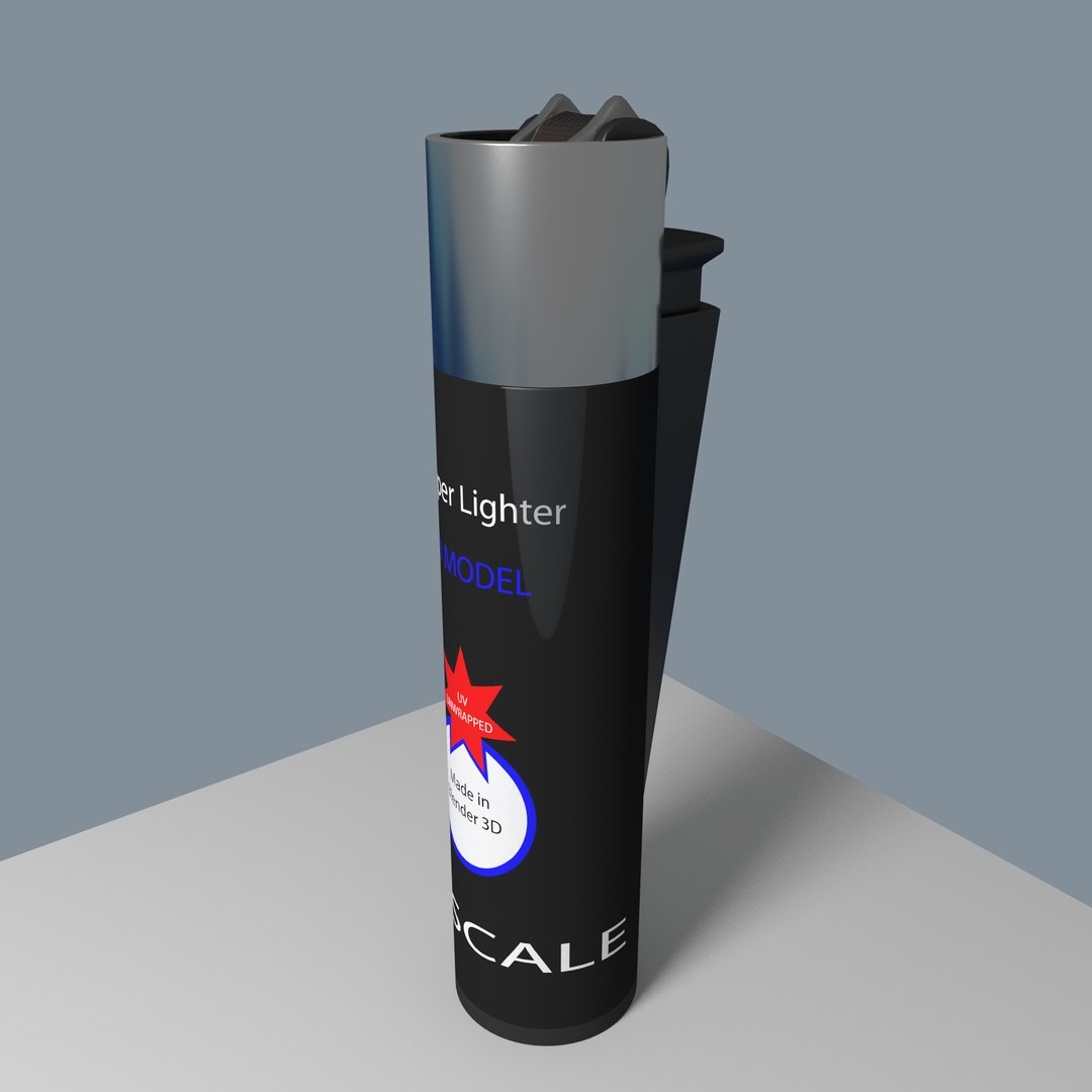 Clipper Lighter 3d Blend