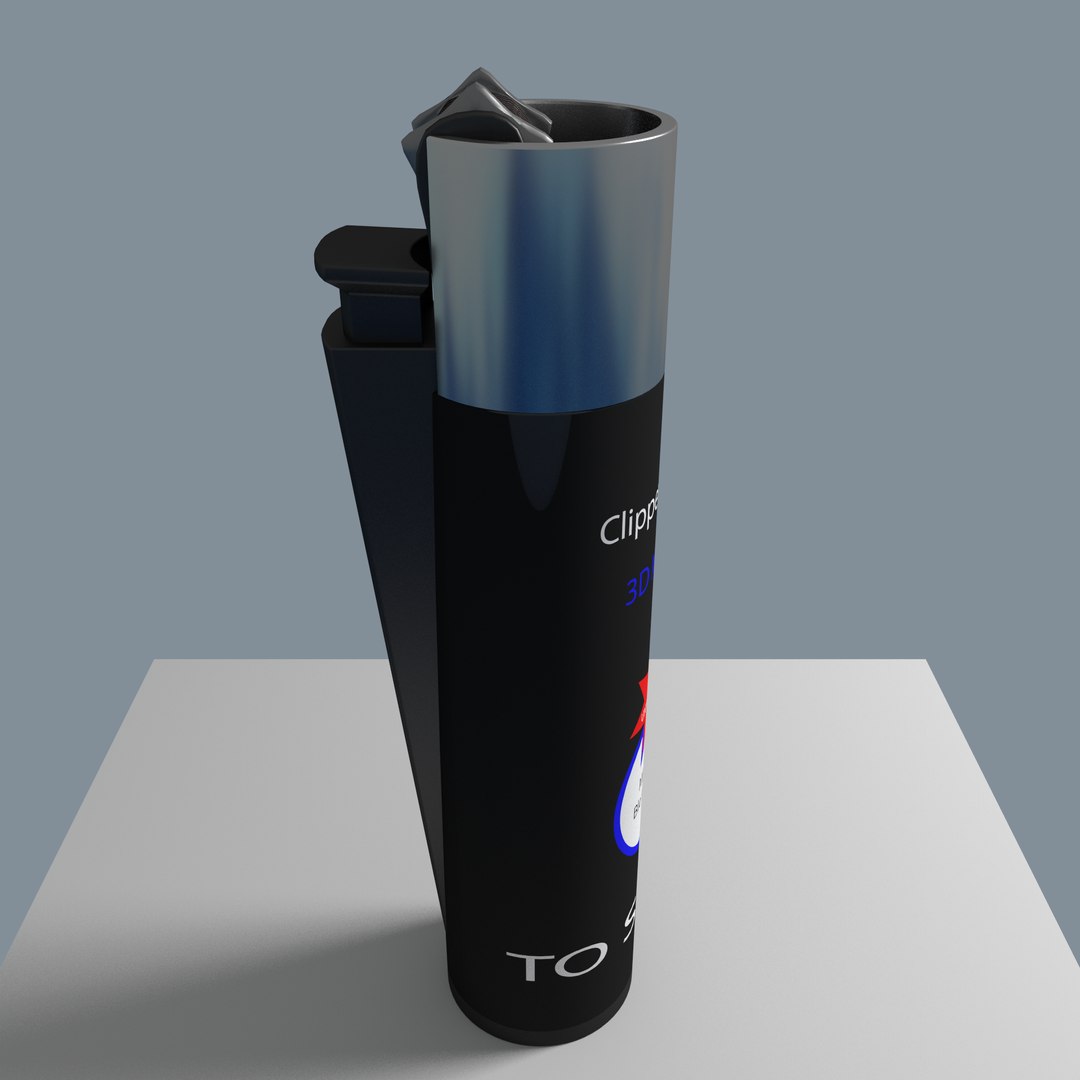 Clipper Lighter 3d Blend