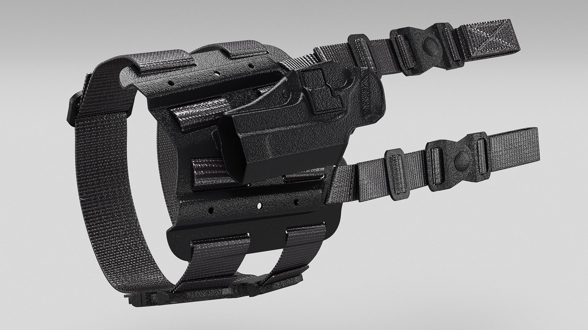 Tactical Pistol Thigh Gun Holster 3D Model - TurboSquid 2216646
