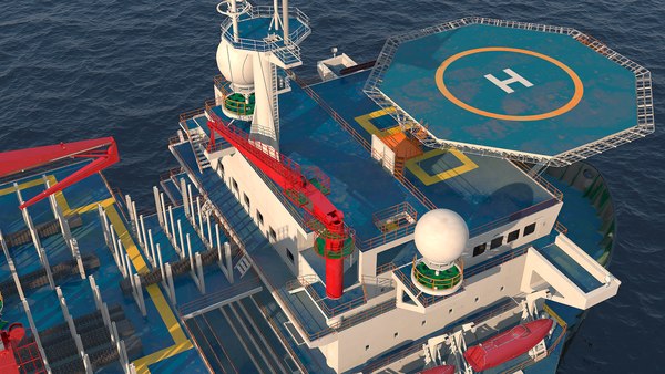 Drillship drilling ships 3D model - TurboSquid 1577135