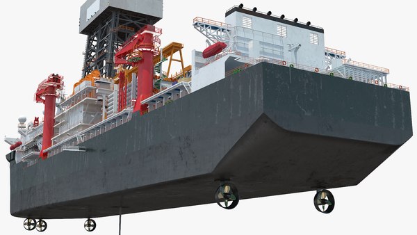 Drillship drilling ships 3D model - TurboSquid 1577135
