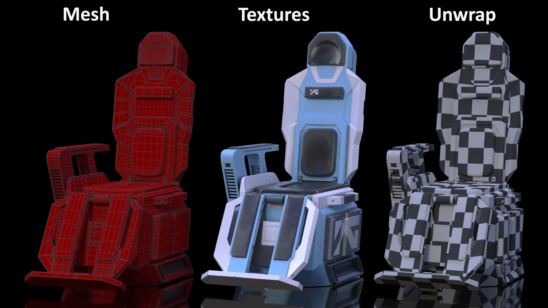 Sci-fi Pilot Seat 3D - TurboSquid 2003926