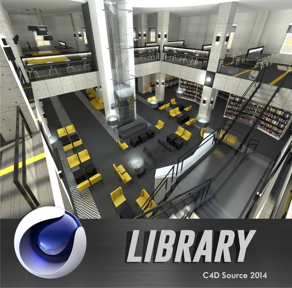 Low Poly Library Interior 3D Models for Download | TurboSquid