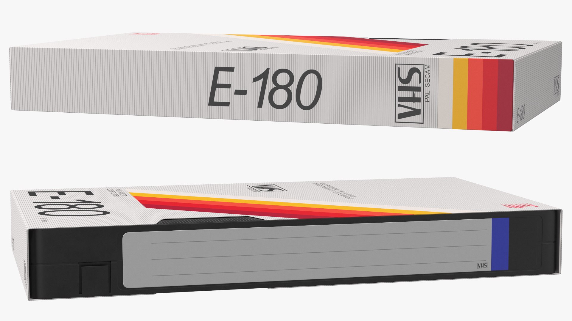 Vintage Sony E180 VHS Video Tape with Cover 3D - TurboSquid 1788008