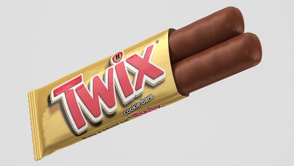 3D chocolate bar twix - TurboSquid 1672986