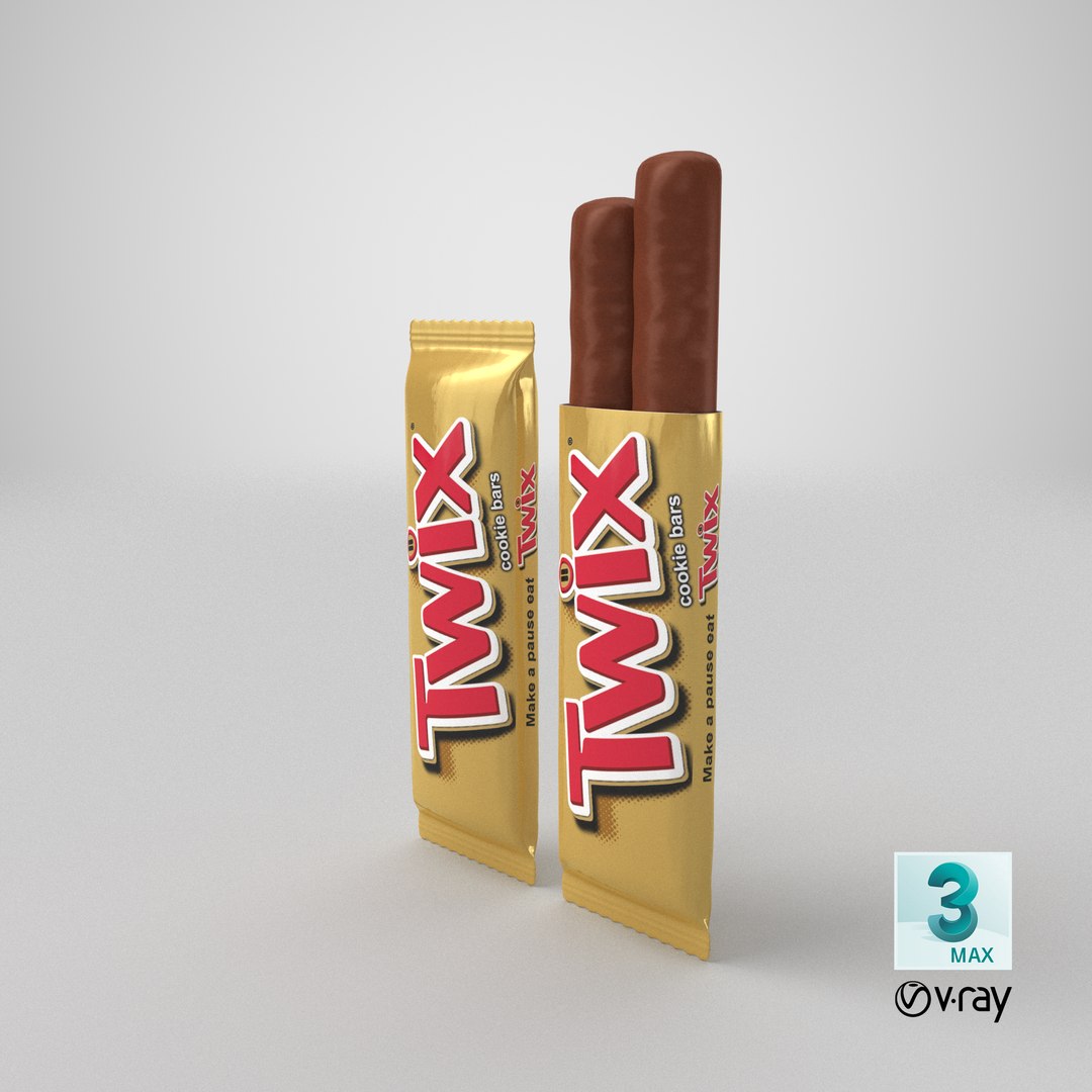 3D Chocolate Bar Twix - TurboSquid 1672986