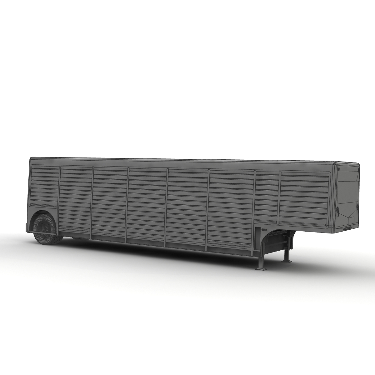 3d model trailer hackney beverage