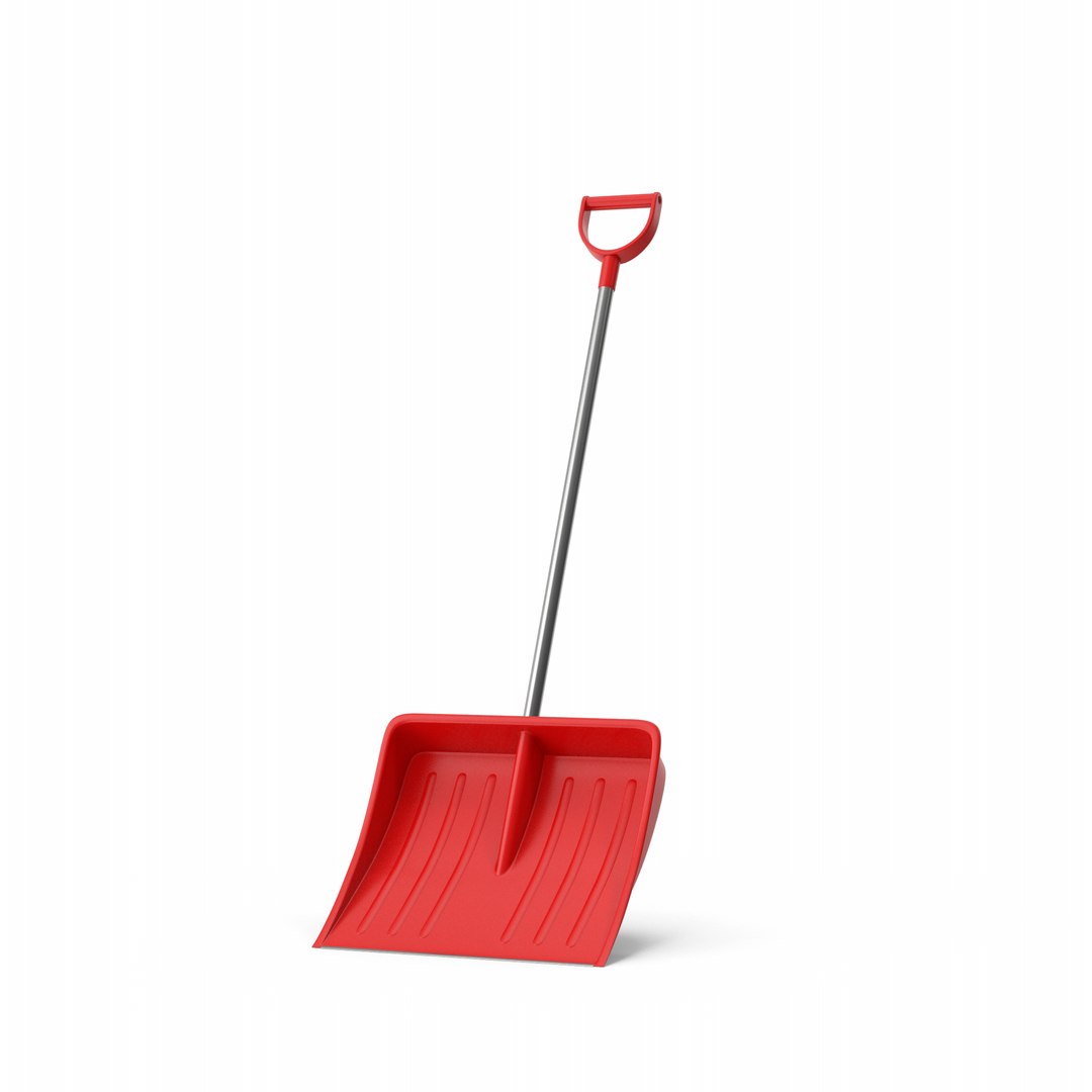 Red Snow Shovel 3D Model - TurboSquid 2006663