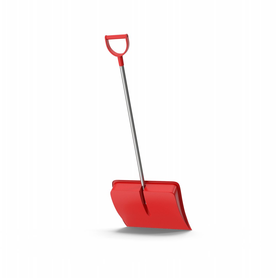 Red Snow Shovel 3D Model - TurboSquid 2006663