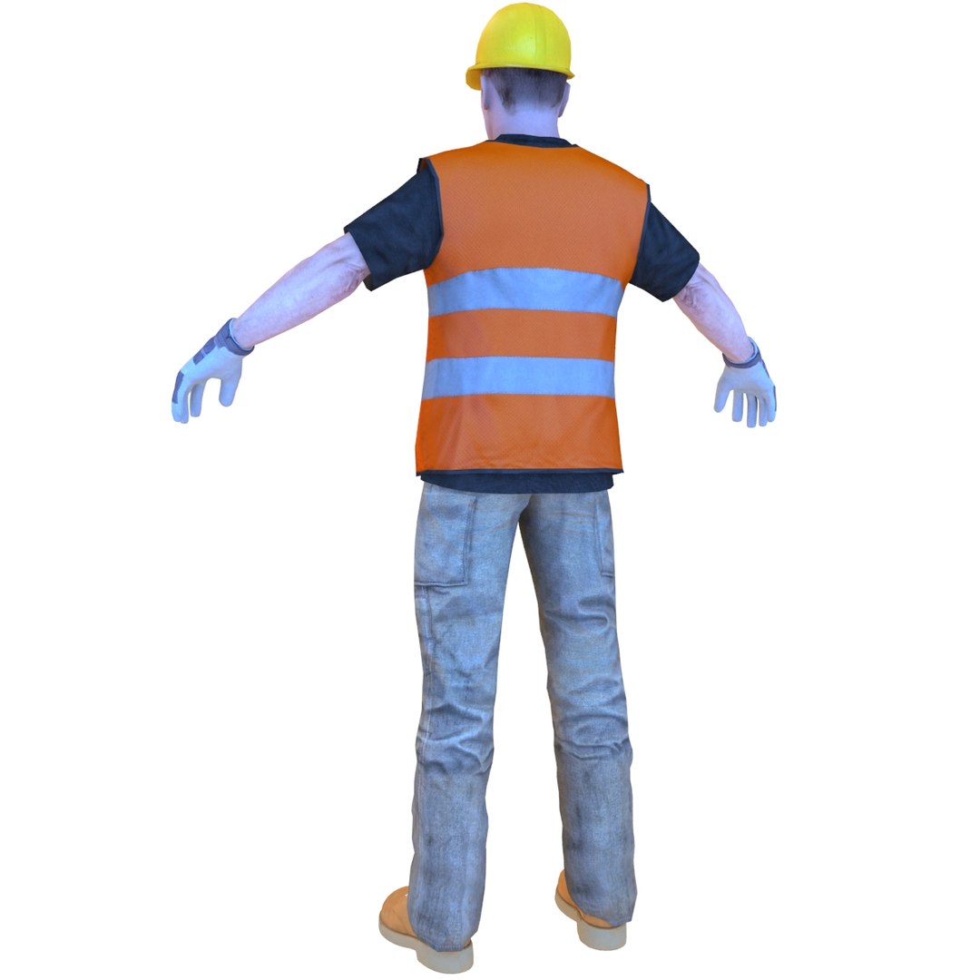 Construction Worker 3D Model - TurboSquid 1482064