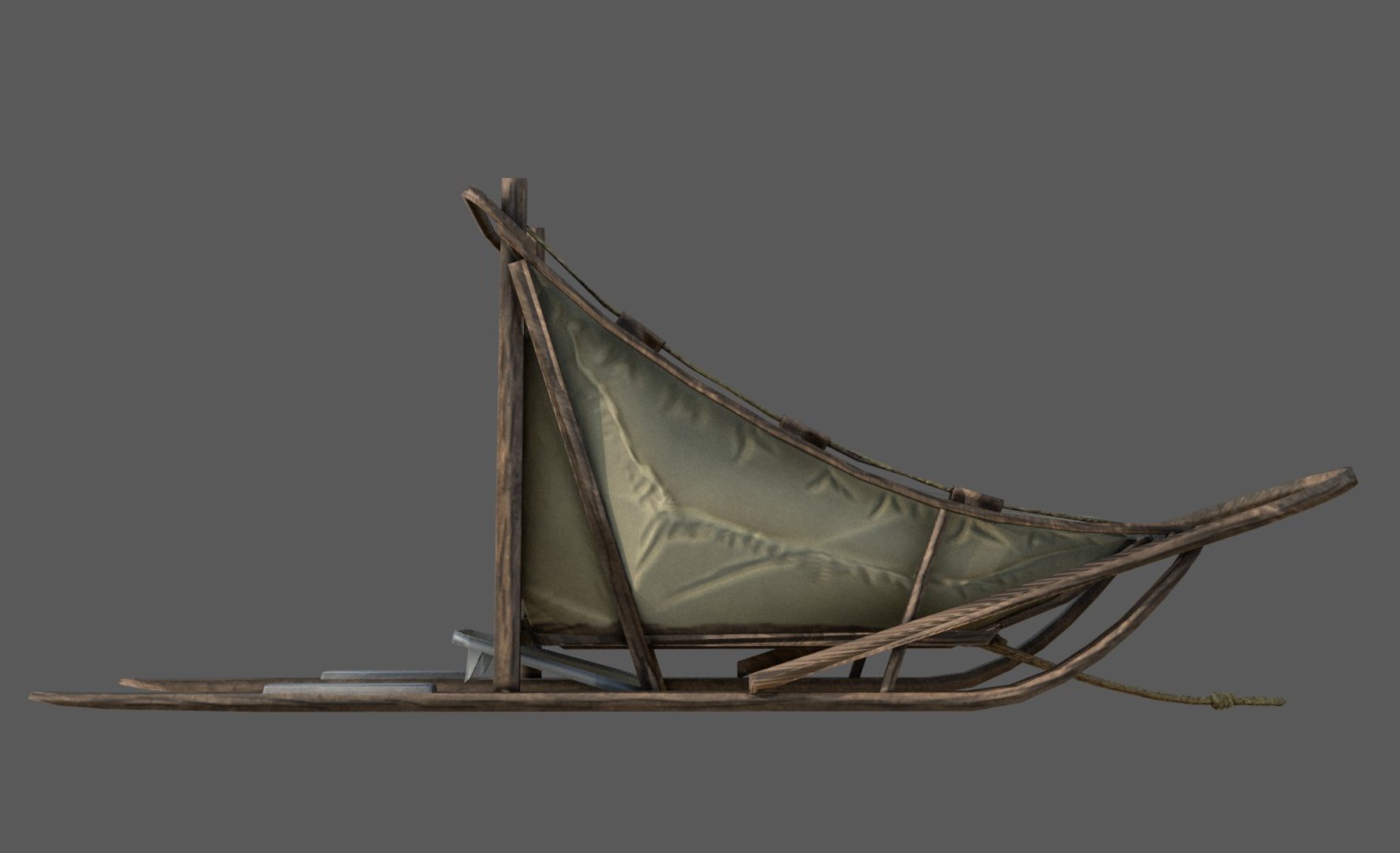 Dog Sled 3D Model - TurboSquid 1322533