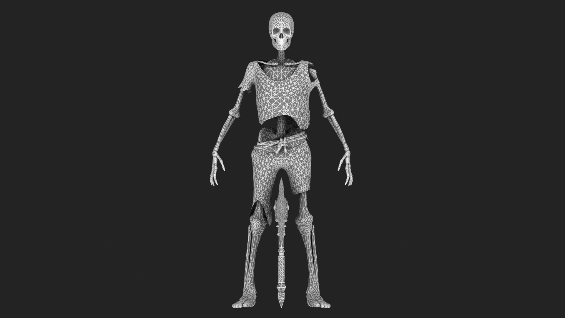 3D Model Skeleton Soldier Fighter - TurboSquid 2148674