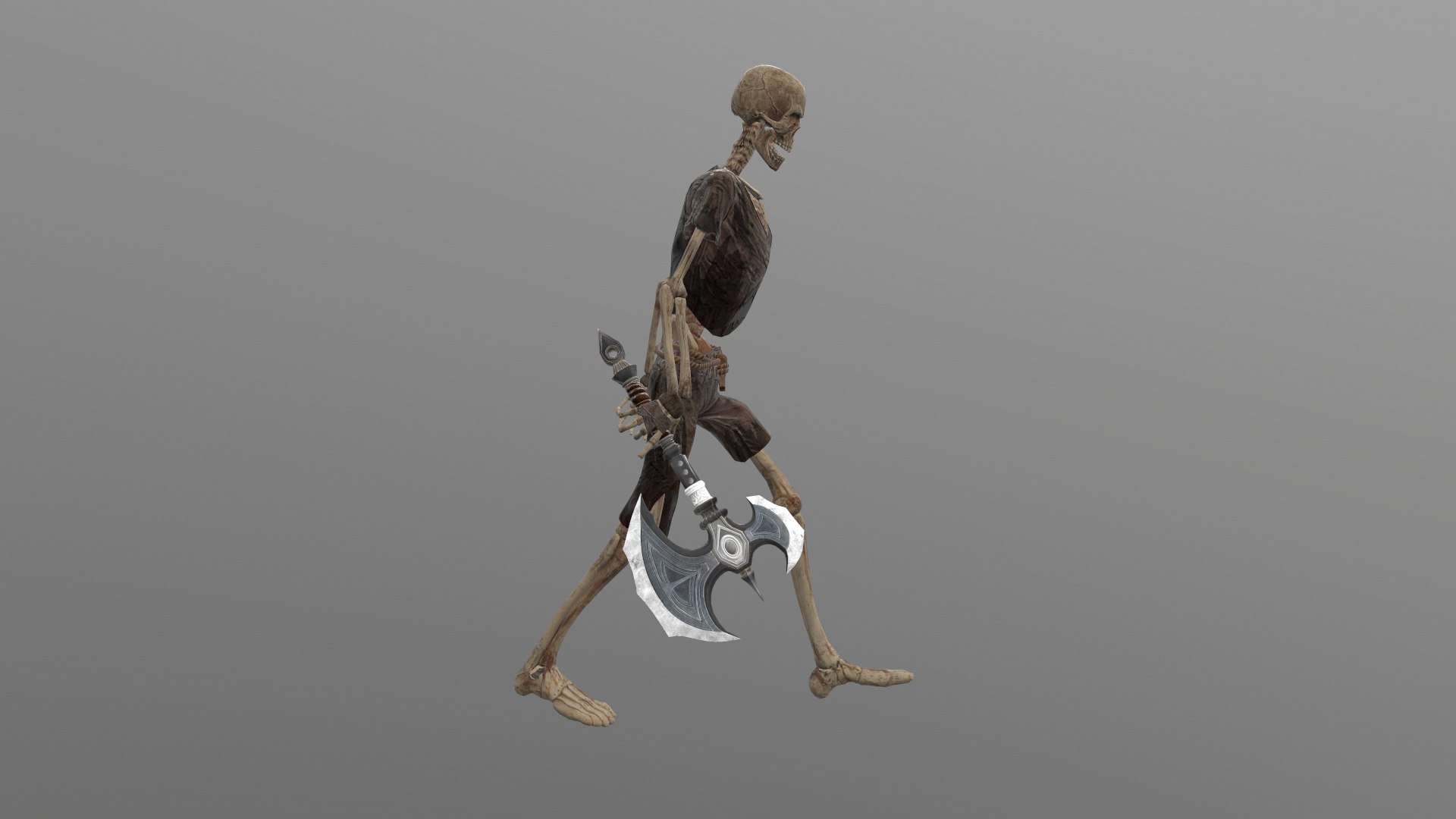 3D Model Skeleton Soldier Fighter - TurboSquid 2148674