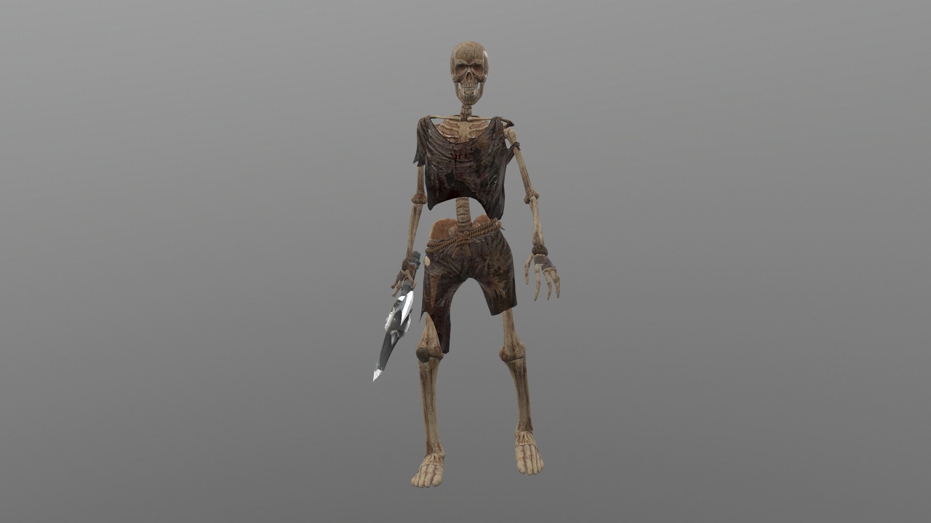 3D Model Skeleton Soldier Fighter - TurboSquid 2148674