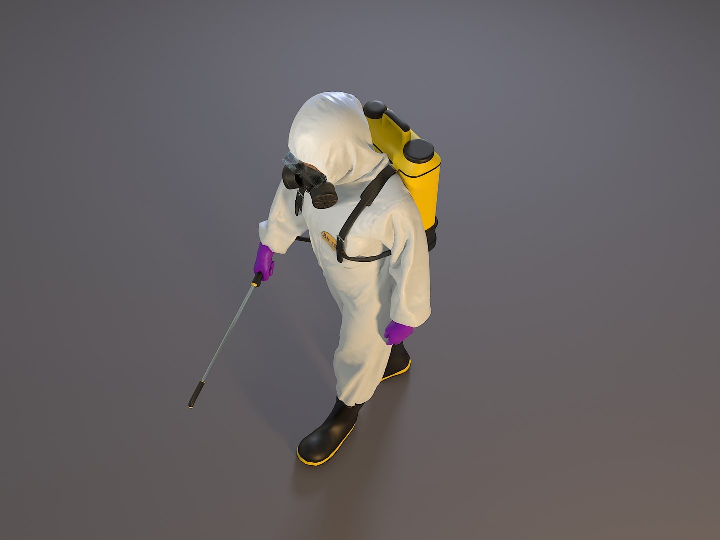 Male Biohazard Suit Female 3D Model - TurboSquid 1527693