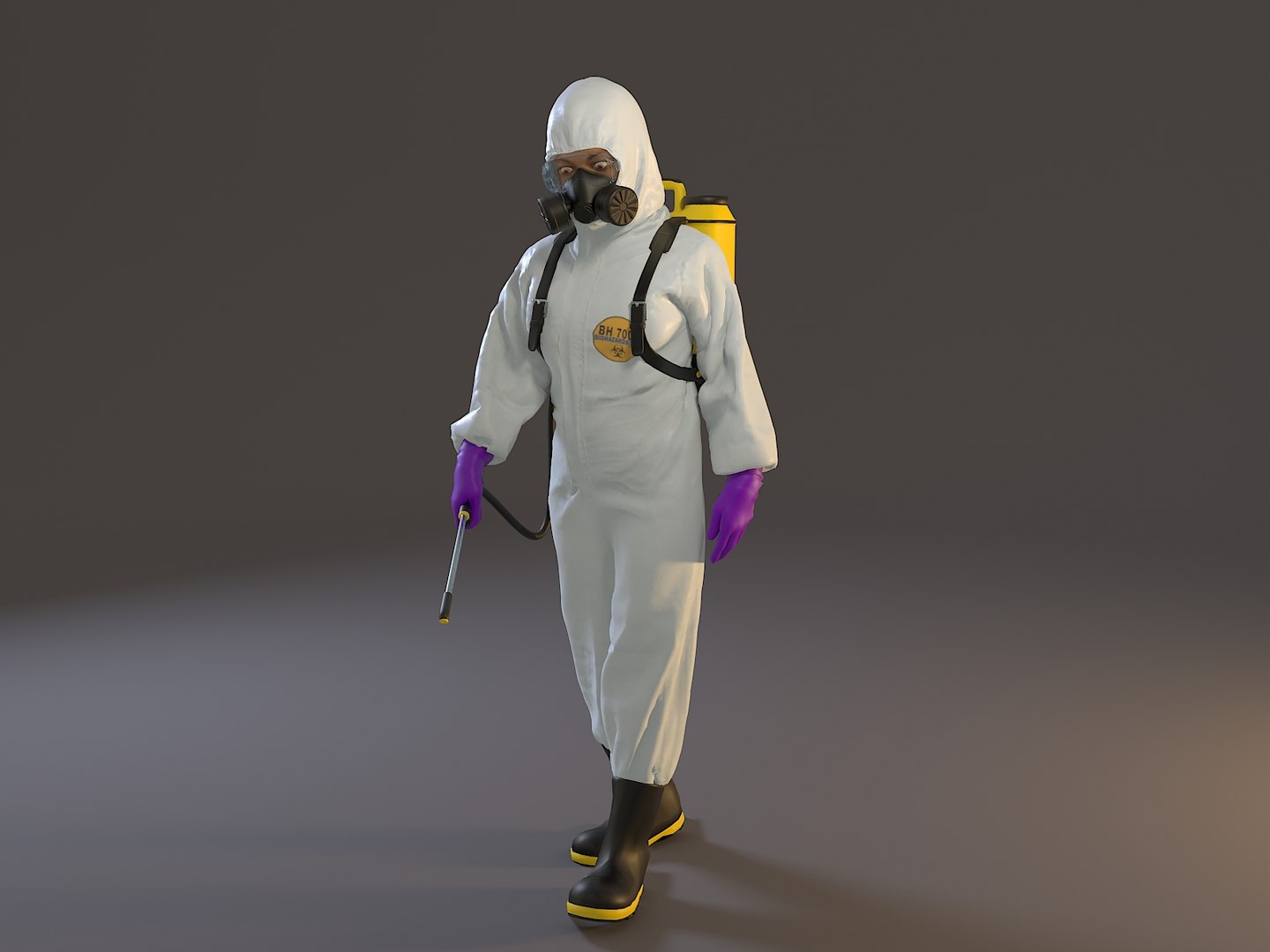 Male Biohazard Suit Female 3D Model - TurboSquid 1527693