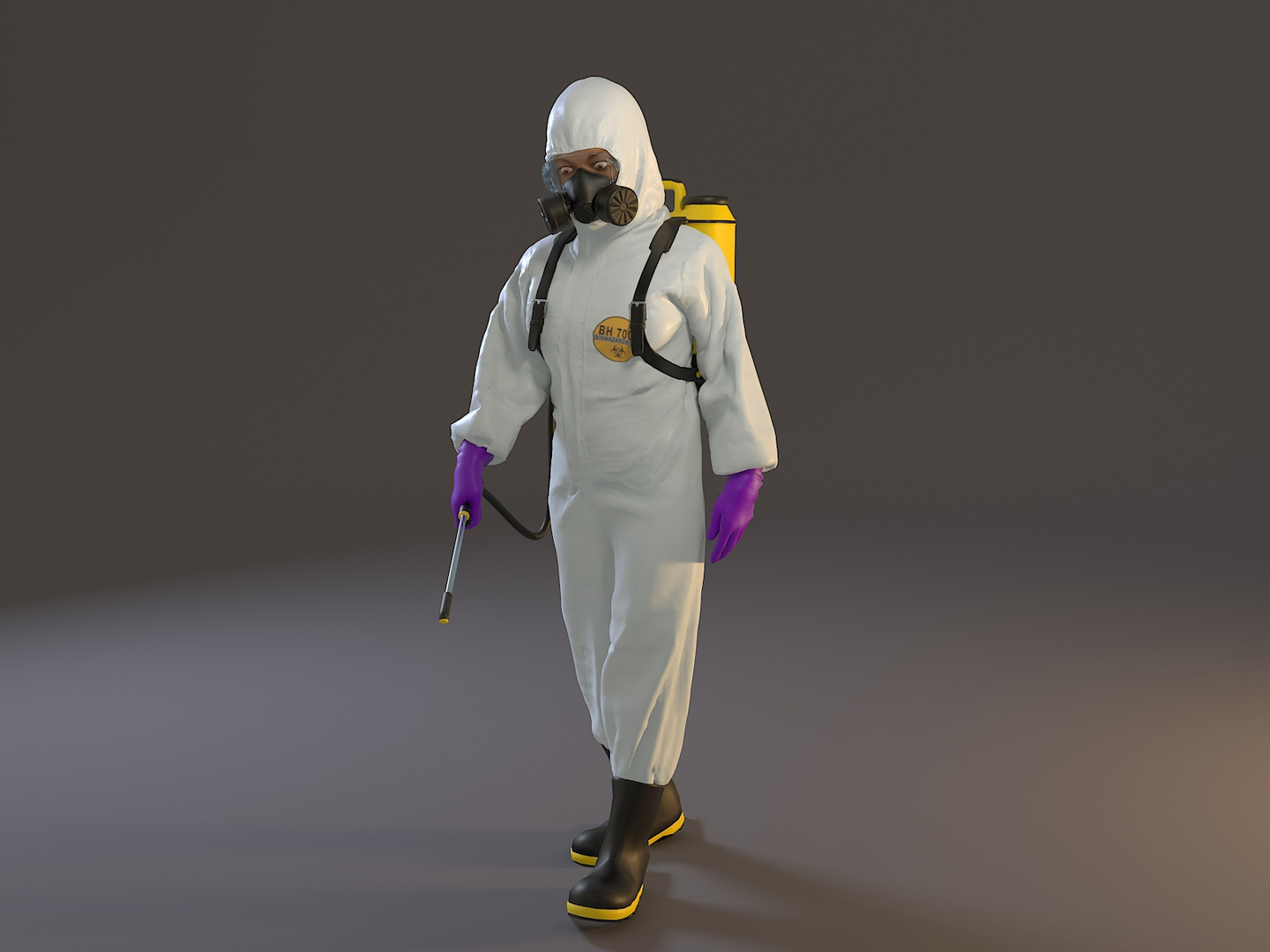 Male biohazard suit female 3D model - TurboSquid 1527693