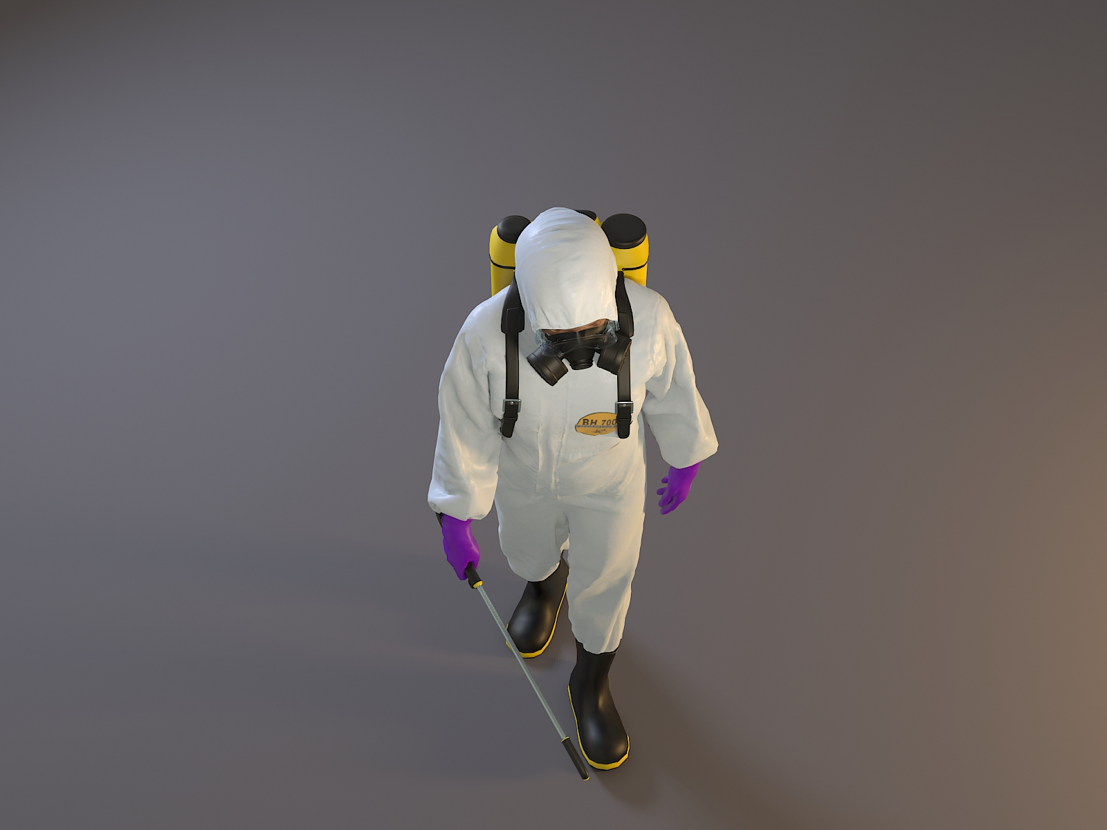 Male biohazard suit female 3D model - TurboSquid 1527693