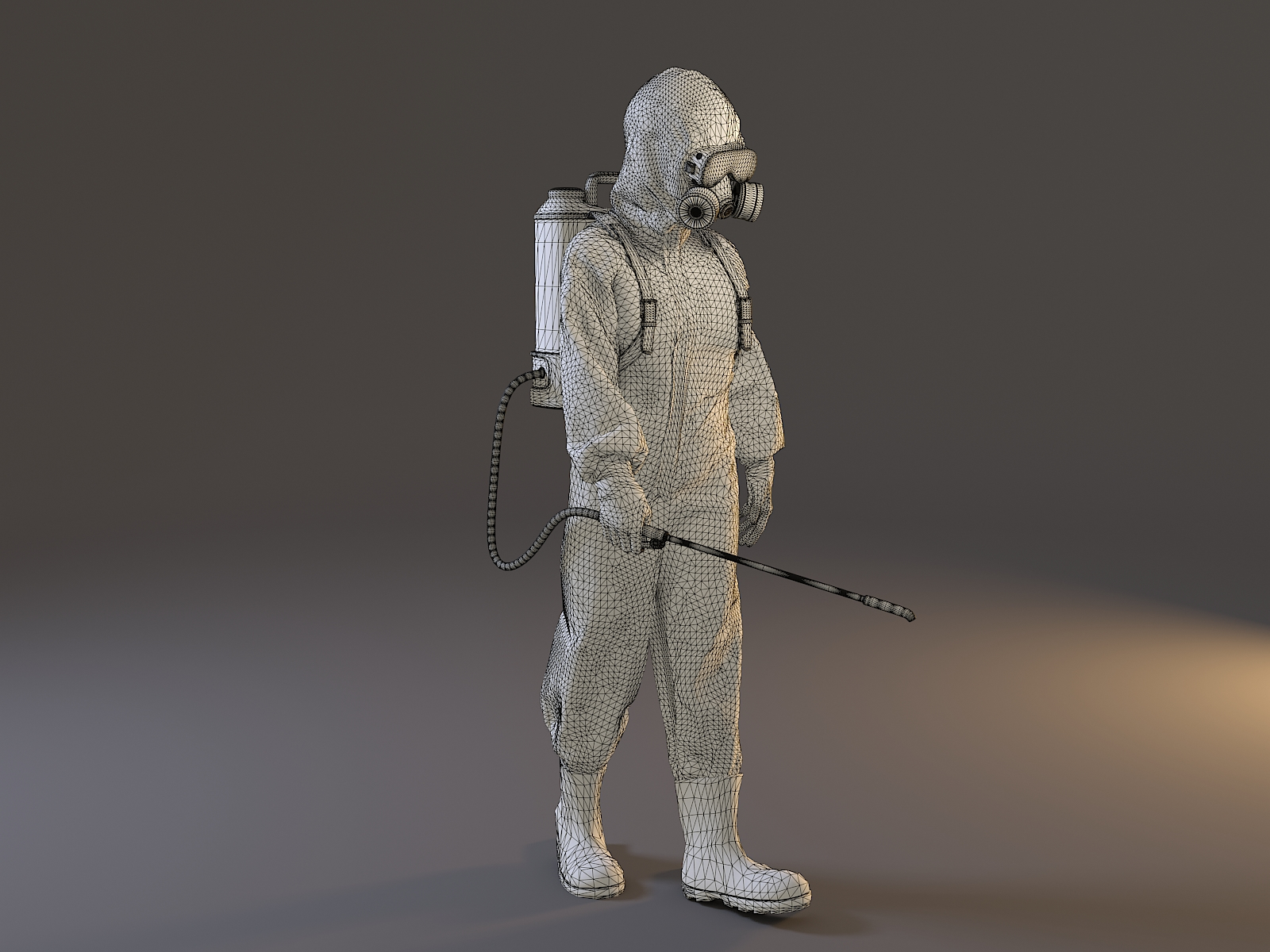 Male biohazard suit female 3D model - TurboSquid 1527693