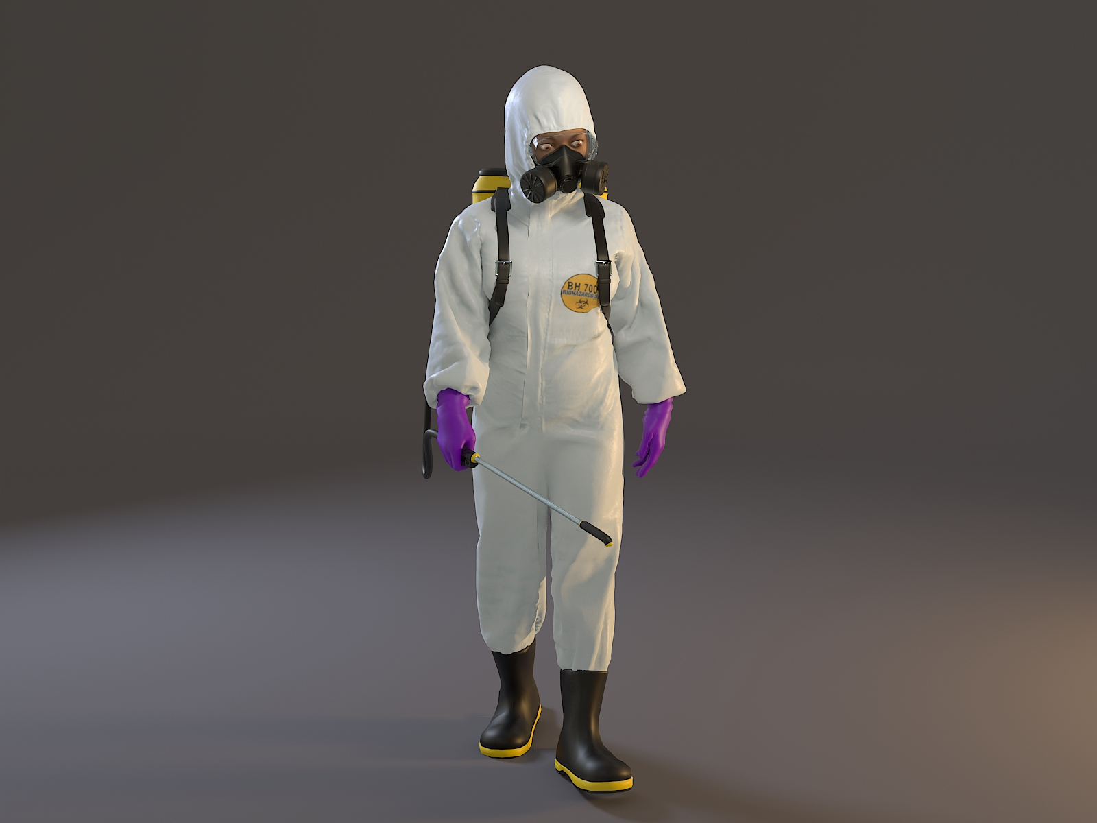 Male biohazard suit female 3D model - TurboSquid 1527693