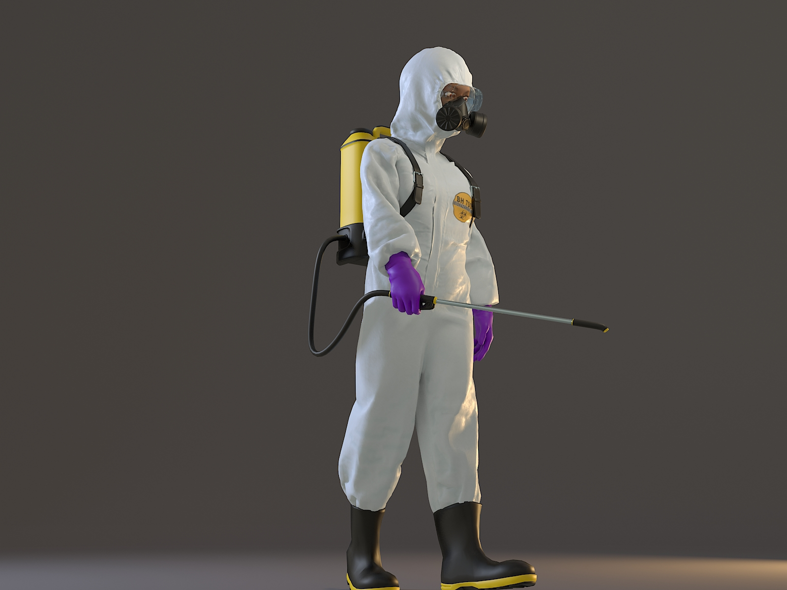 Male biohazard suit female 3D model - TurboSquid 1527693