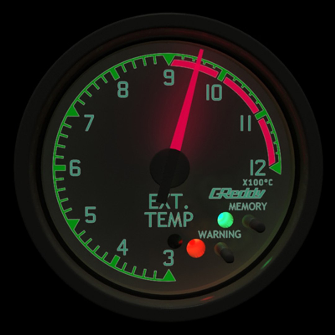 3d obj exhaust egt gauge