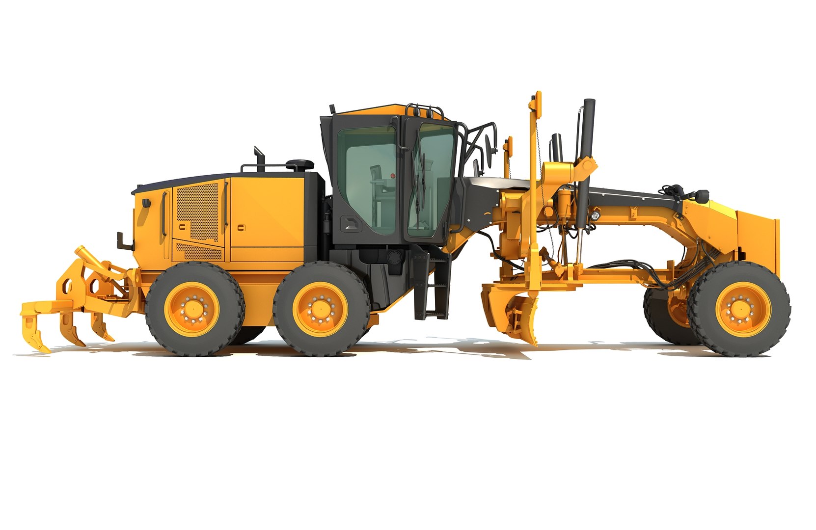 3D Motor Grader Model - TurboSquid 1355462