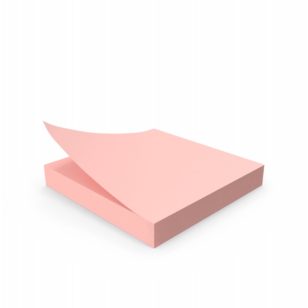 Pink Sticky Notes 3D Model - TurboSquid 2144319