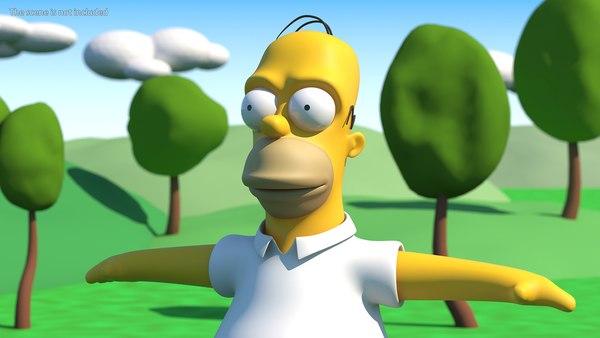 Homer Simpson이 Maya용으로 조작됨 3D 모델 - TurboSquid 2256627