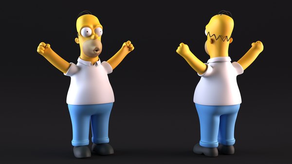 Homer Simpson이 Maya용으로 조작됨 3D 모델 - TurboSquid 2256627