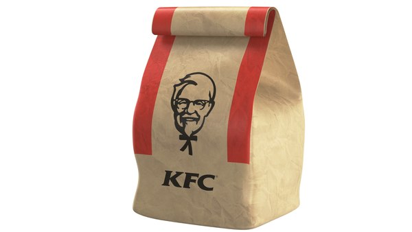 modelo 3d Bolsa de papel detallada de KFC - TurboSquid 2043024