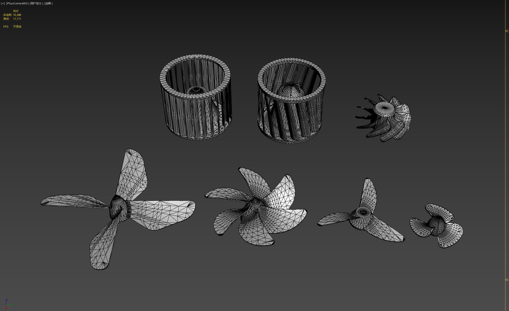 3D model Fans propellers 3D model - TurboSquid 2138457