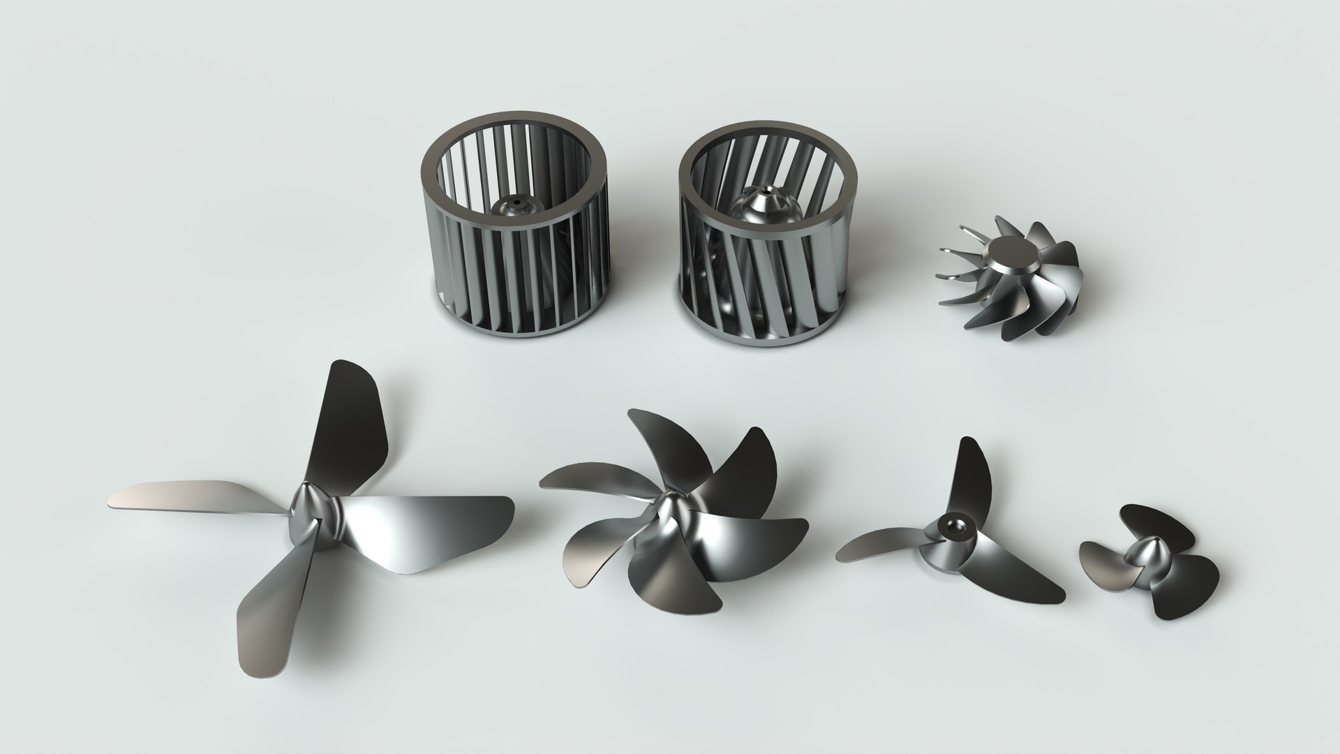 3D model Fans propellers 3D model - TurboSquid 2138457