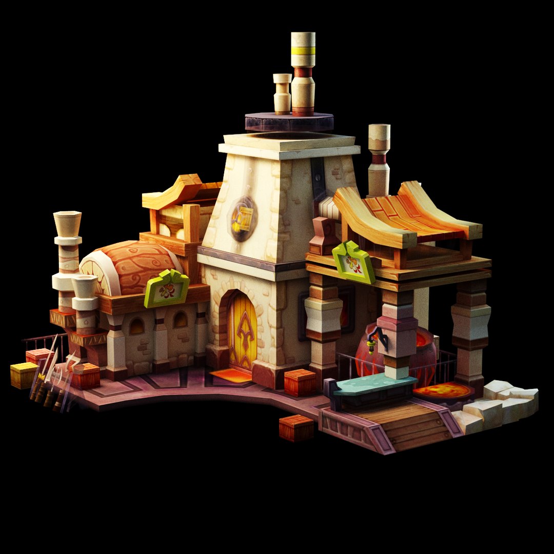 House Blacksmith Model - TurboSquid 1392888