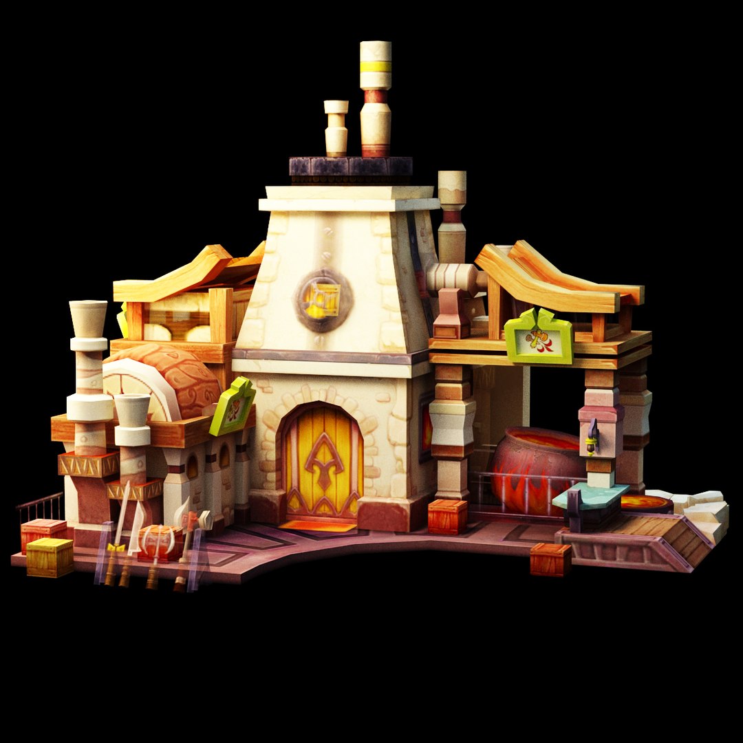 House Blacksmith Model - TurboSquid 1392888