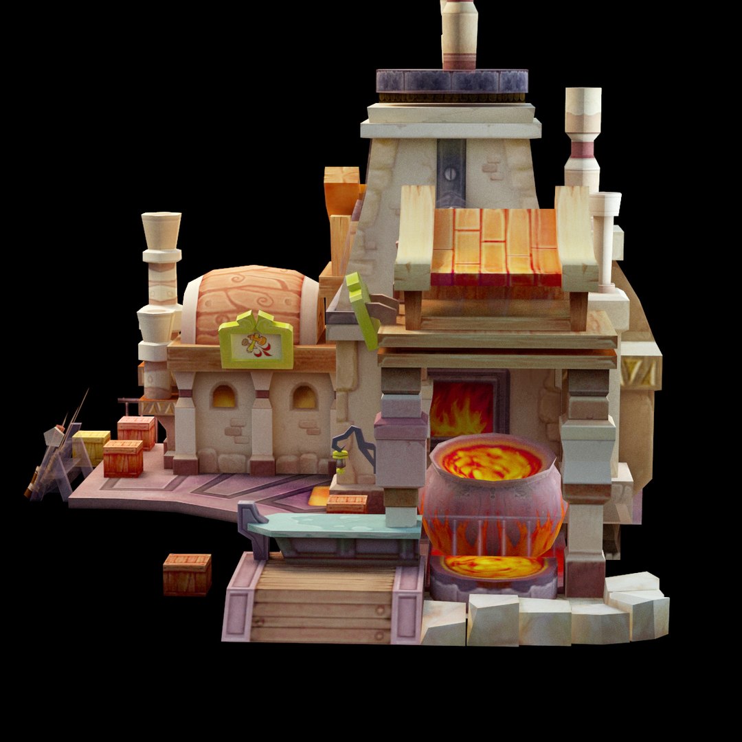 House Blacksmith Model - TurboSquid 1392888