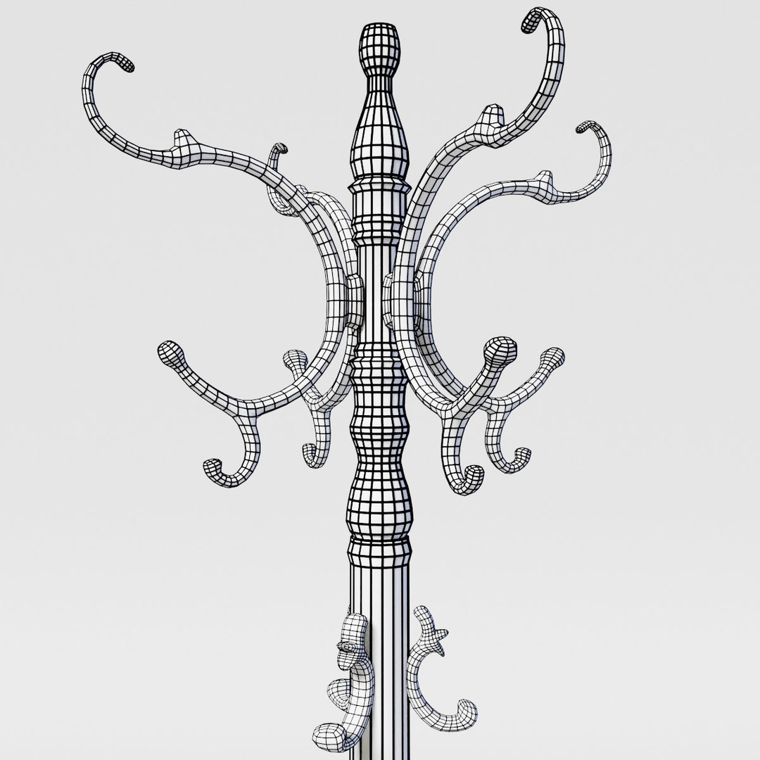 3D Stand Coat Hanger Model - TurboSquid 1582582