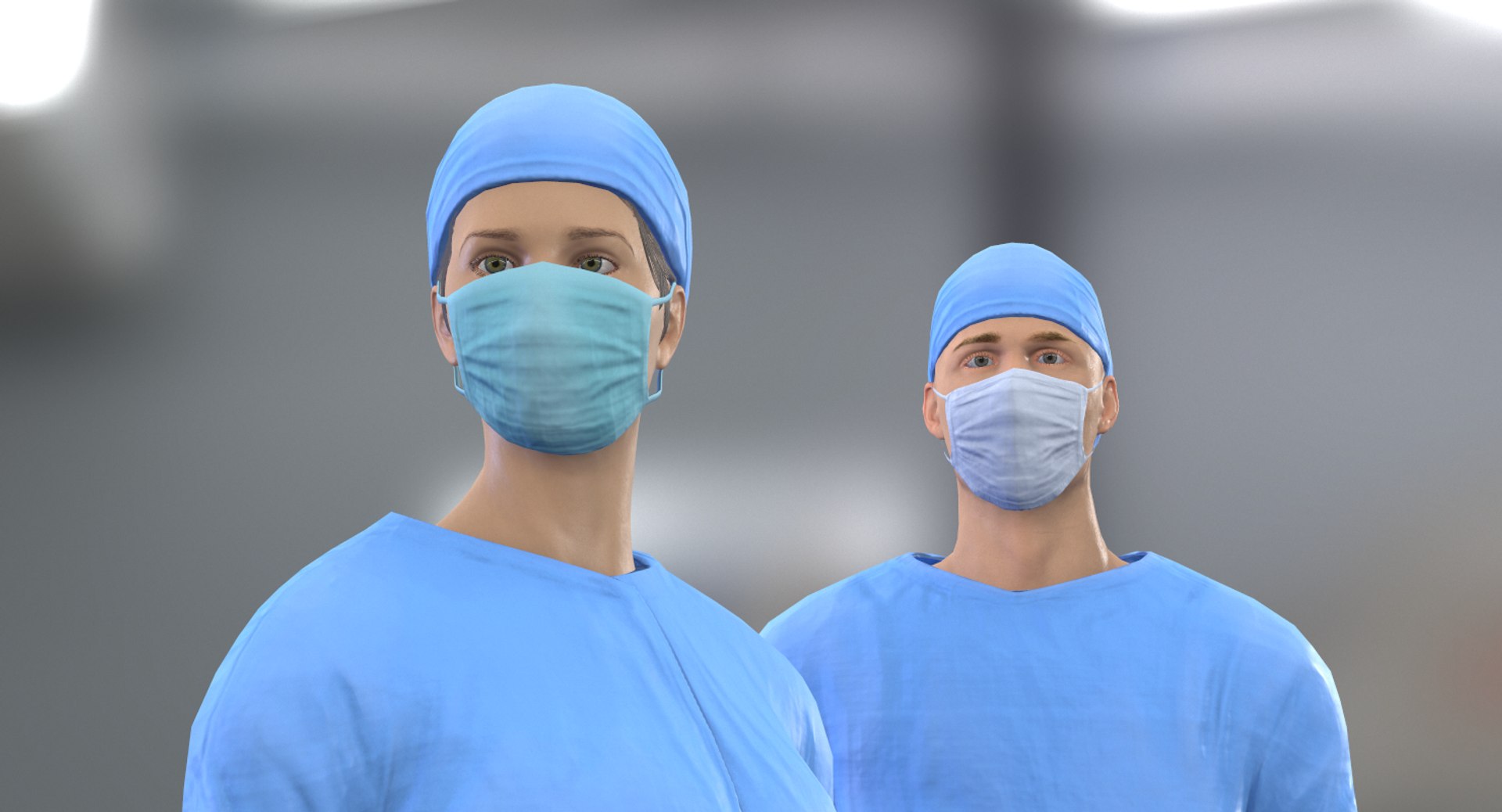 Rigged Surgeons Characters 3D - TurboSquid 1397635