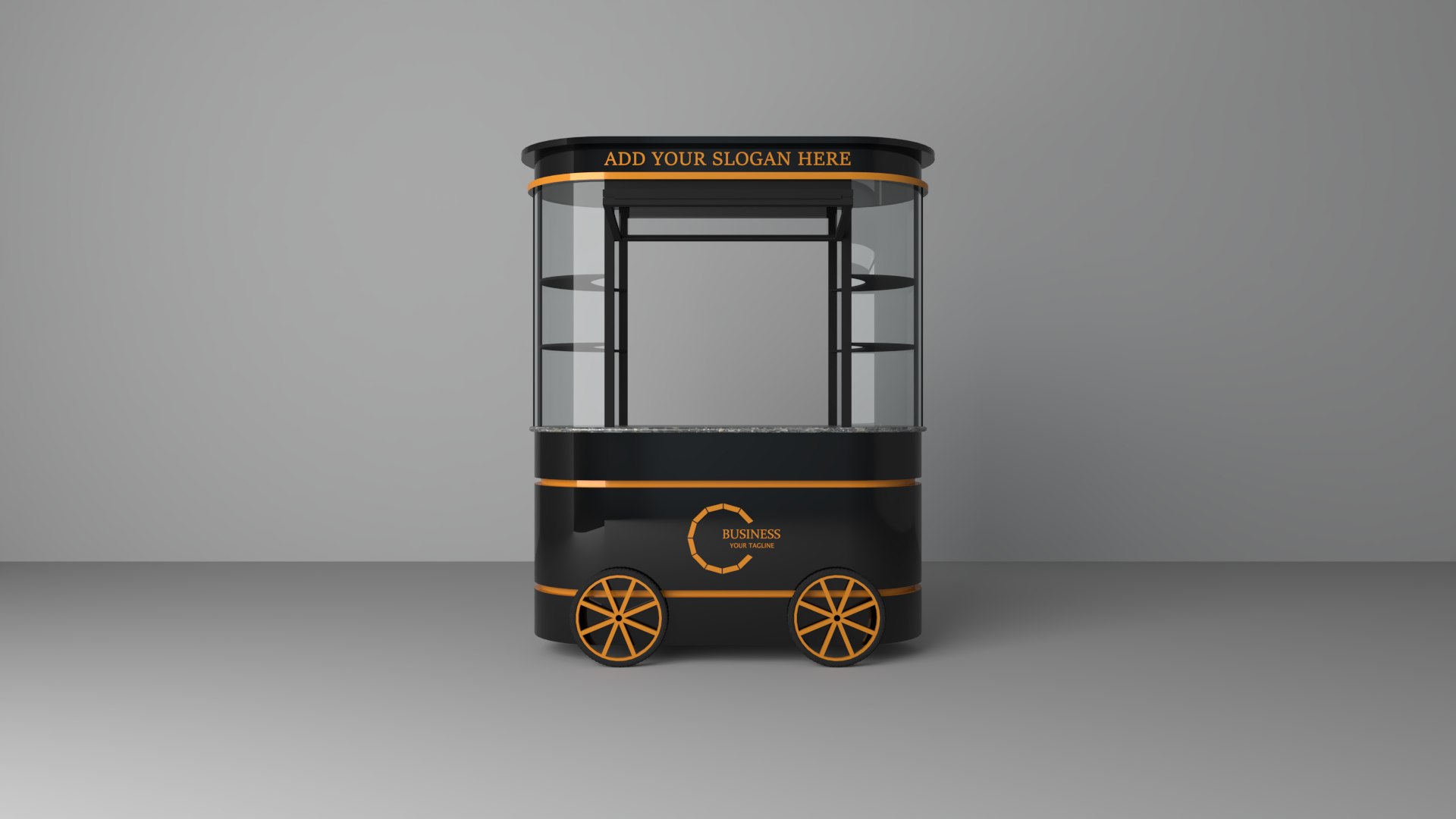 3D Model Push Cart On Wheels - TurboSquid 2025629