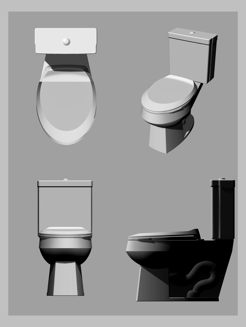 3D Model Toilet Wc - TurboSquid 1478227