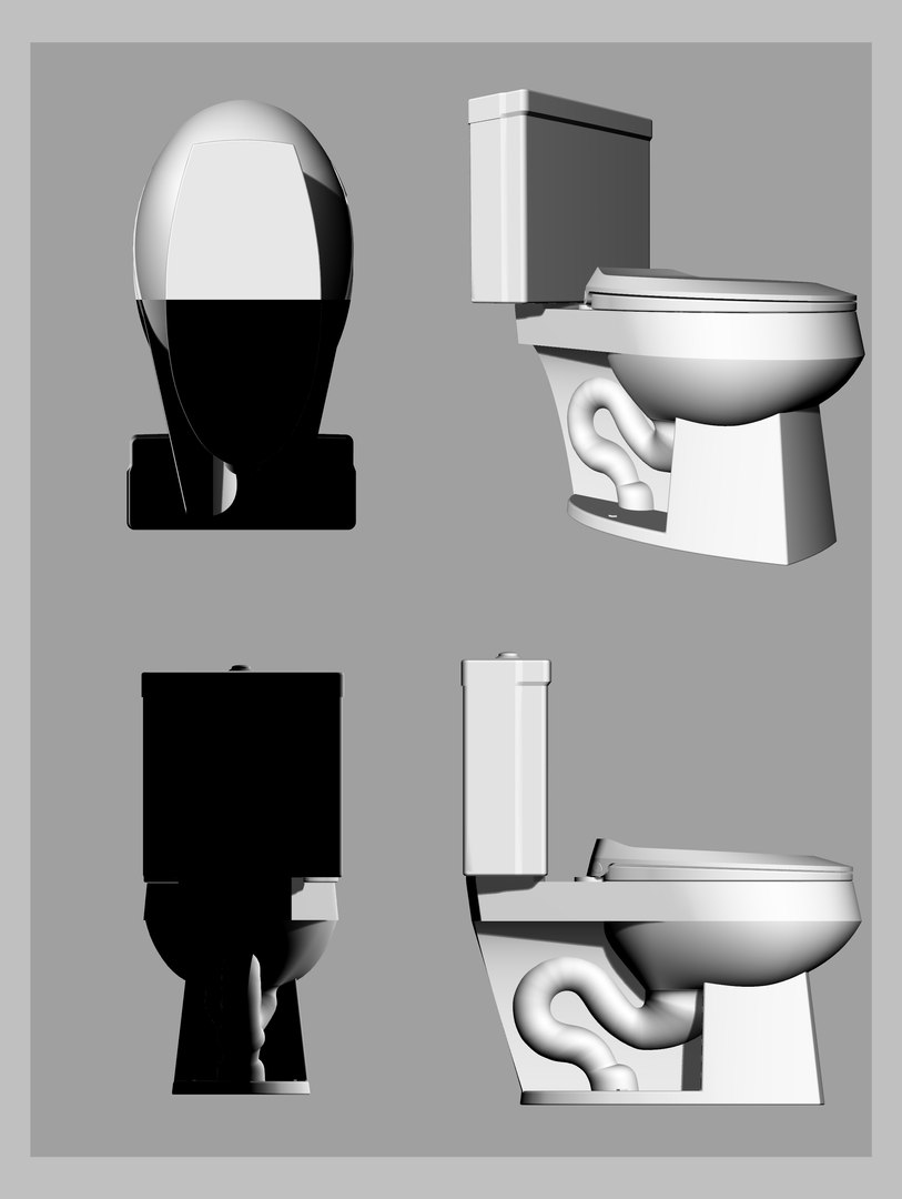 3D Model Toilet Wc - TurboSquid 1478227