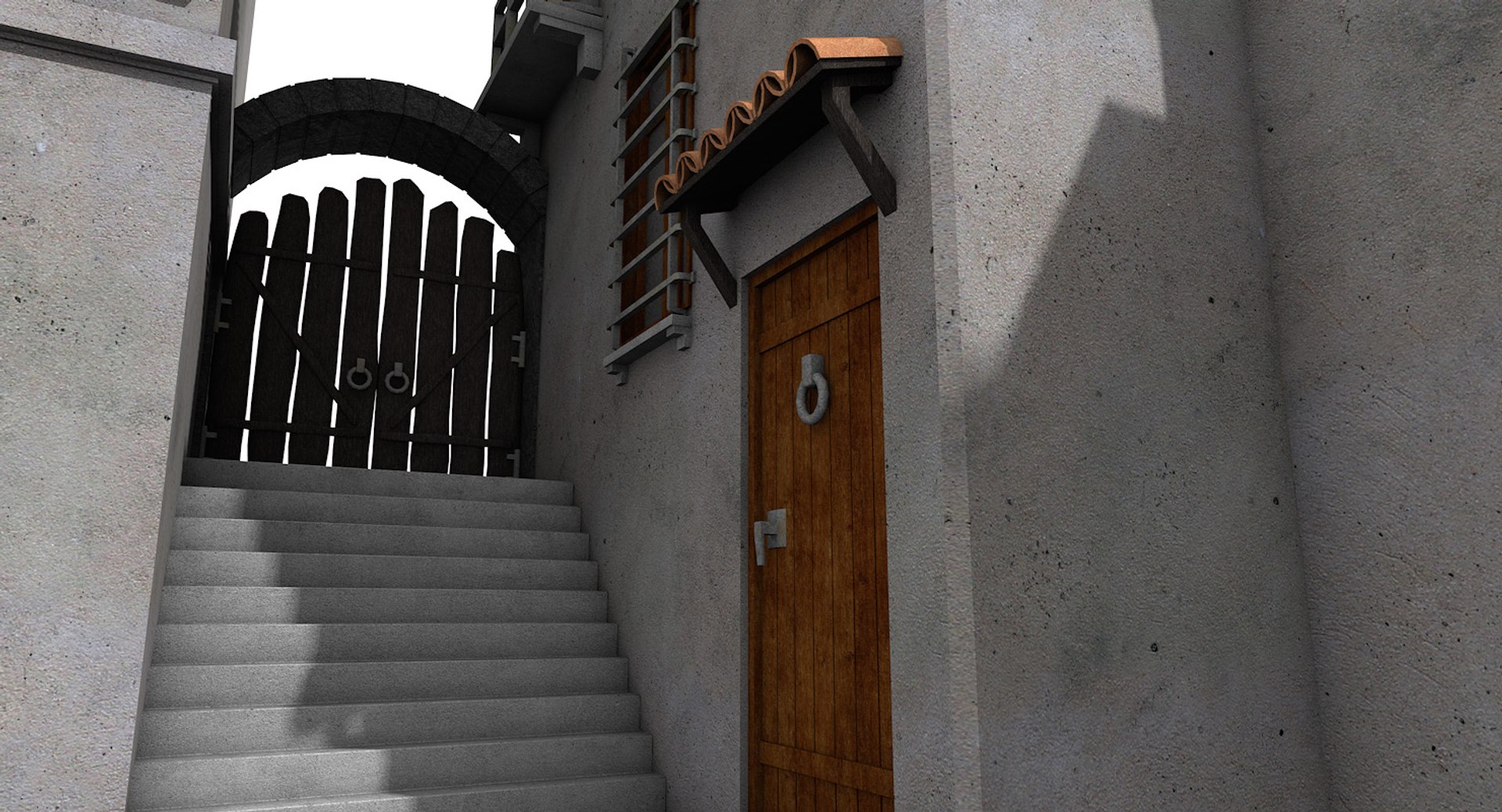 C4d Old Town Medieval Architectural