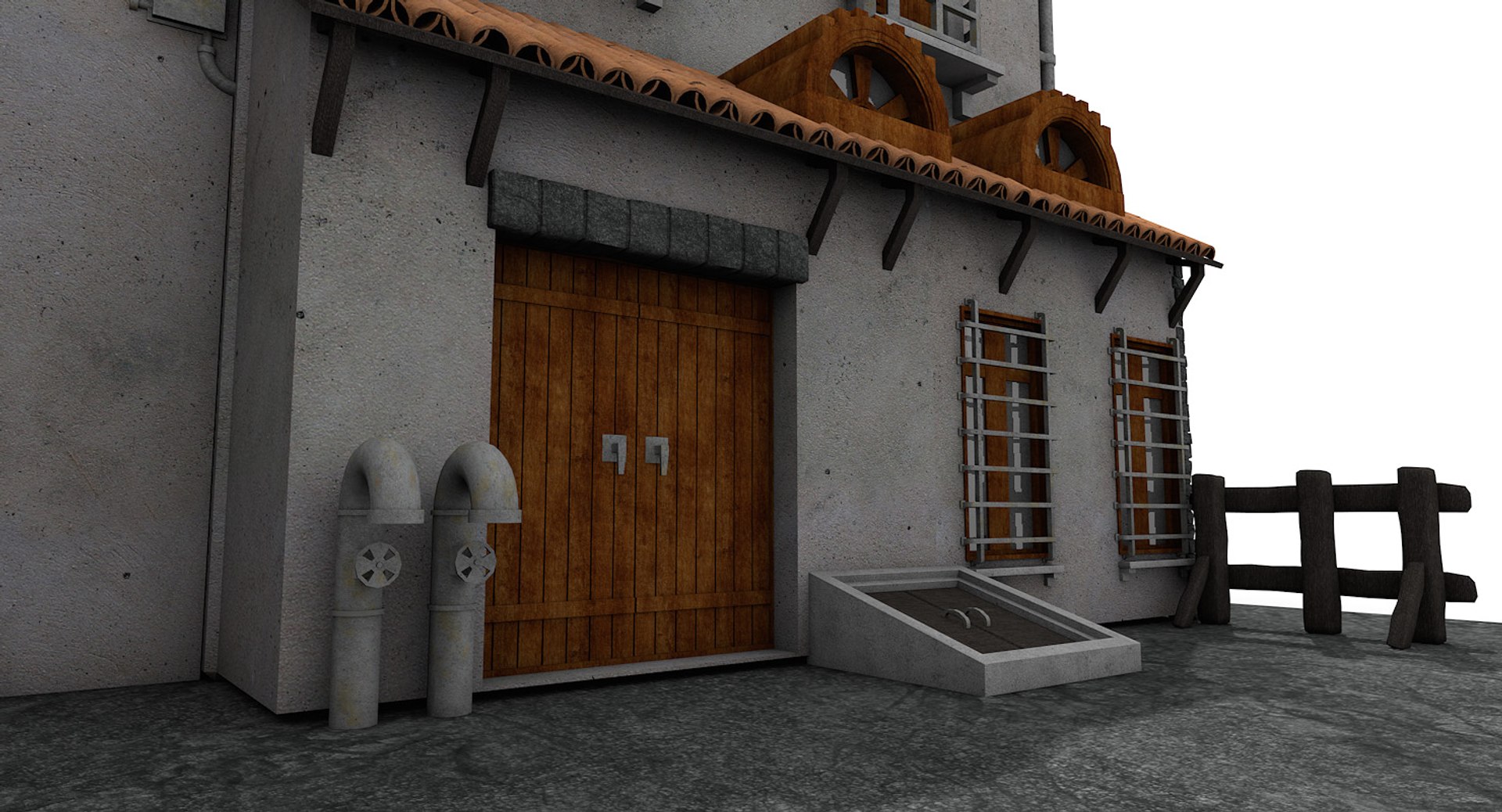 C4d Old Town Medieval Architectural