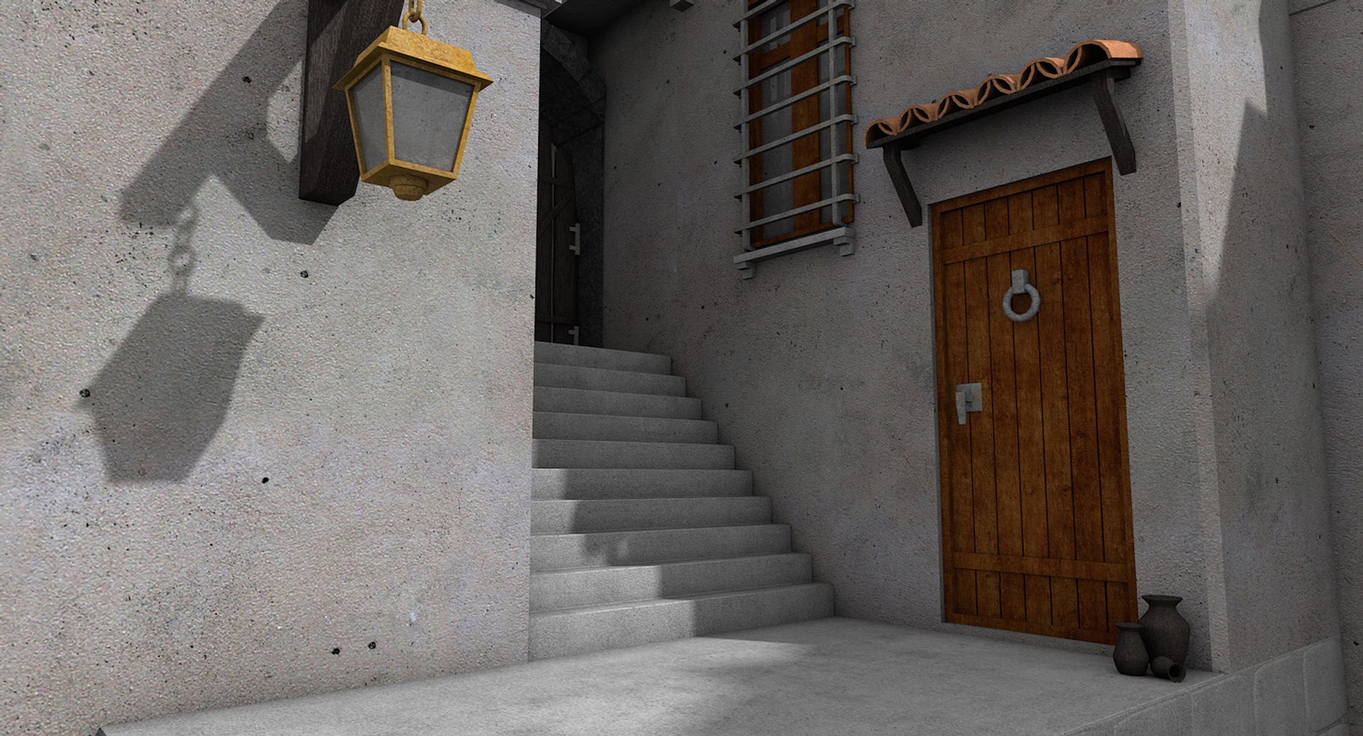 C4d Old Town Medieval Architectural