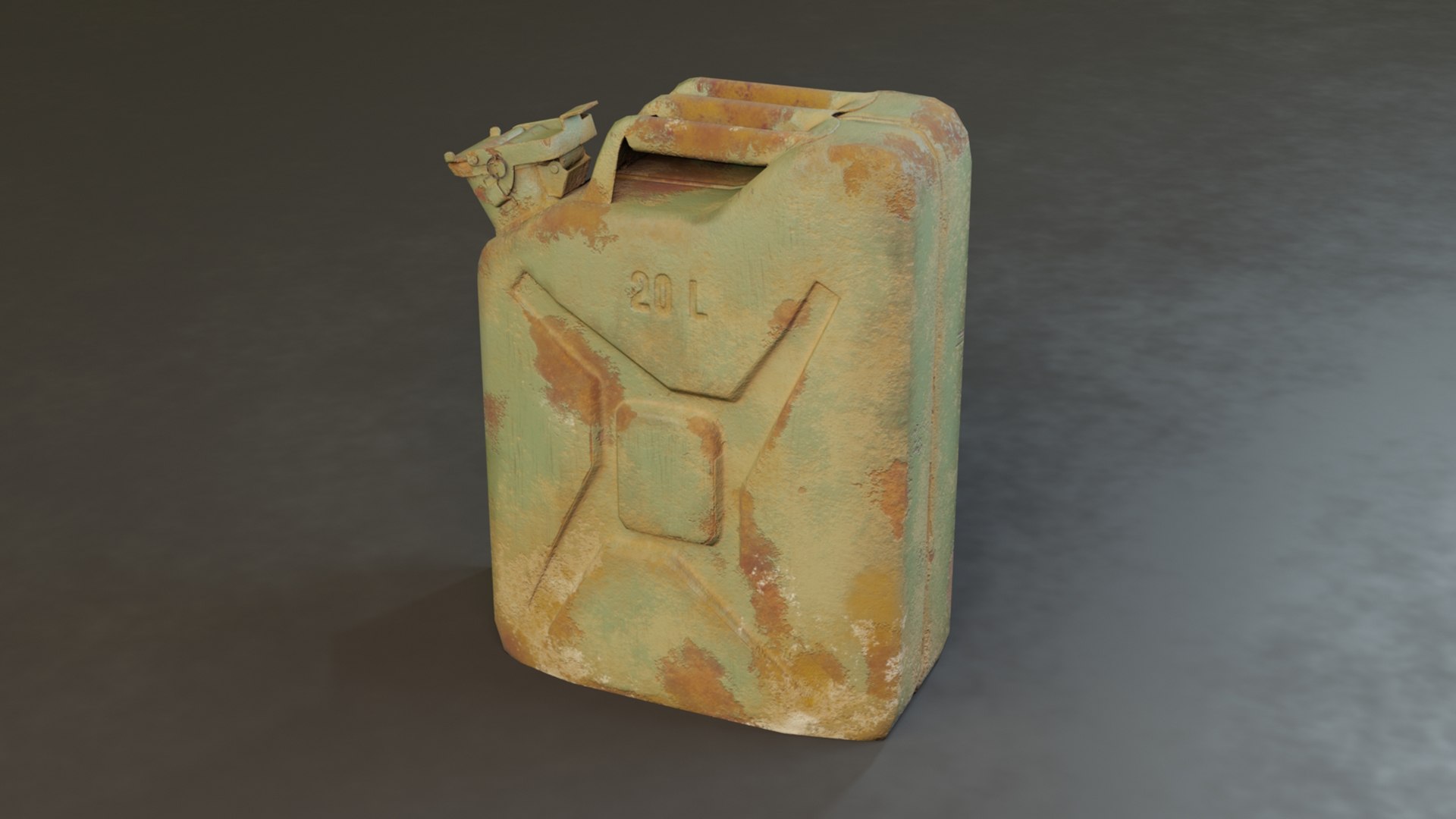3D Canister 20L Rust Model - TurboSquid 1855868