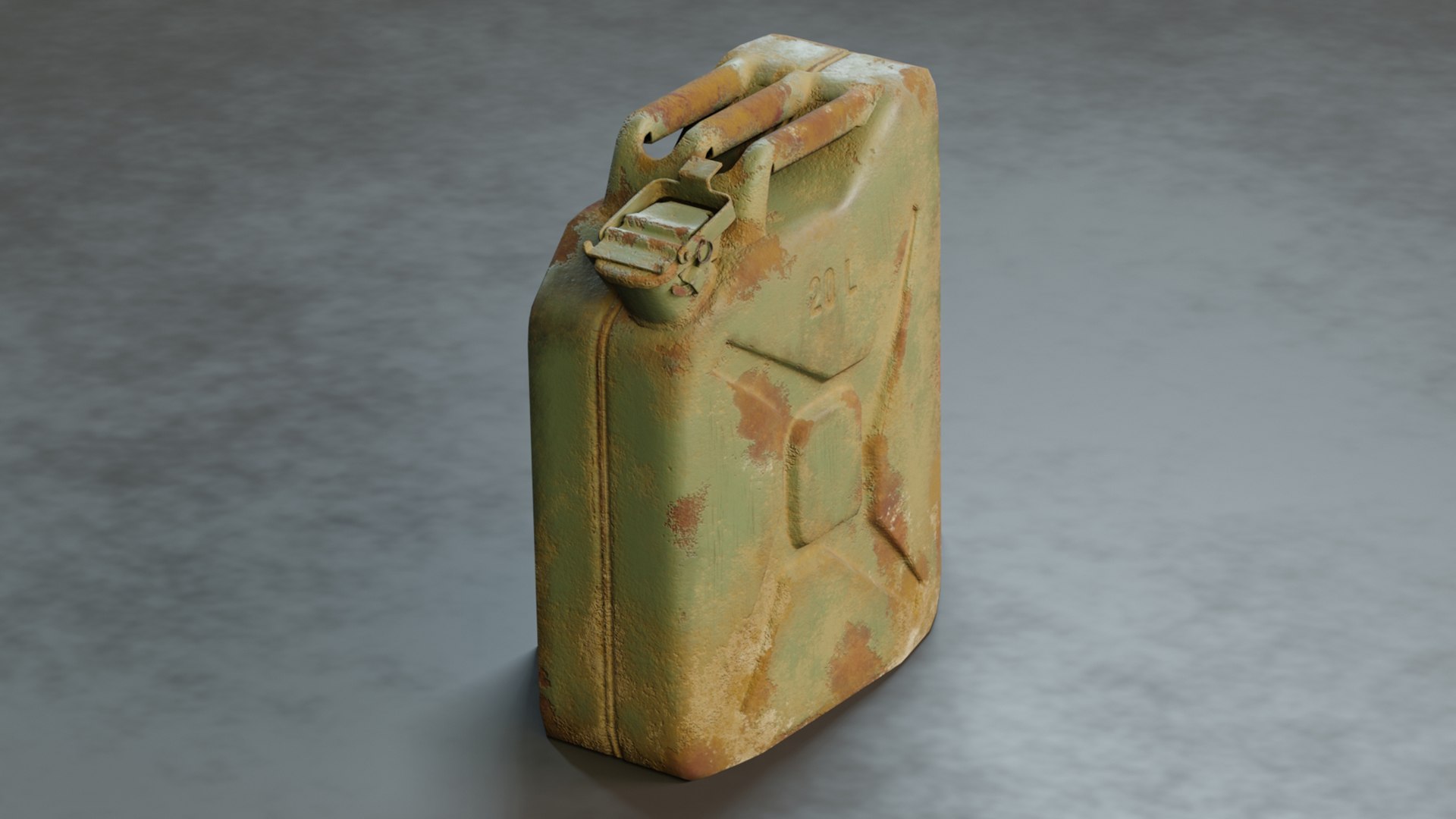 3D Canister 20L Rust Model - TurboSquid 1855868