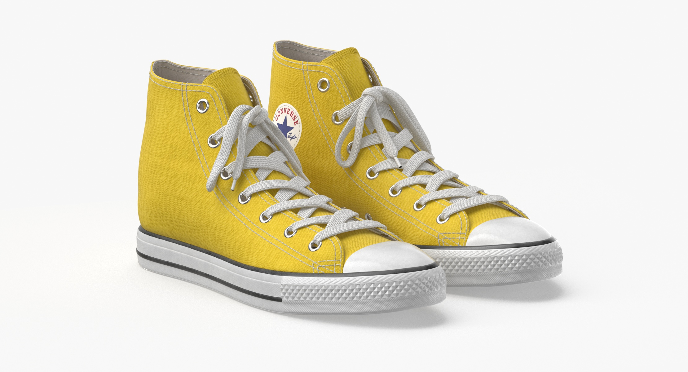 3D model Basketball Shoes Yellow - TurboSquid 1785532